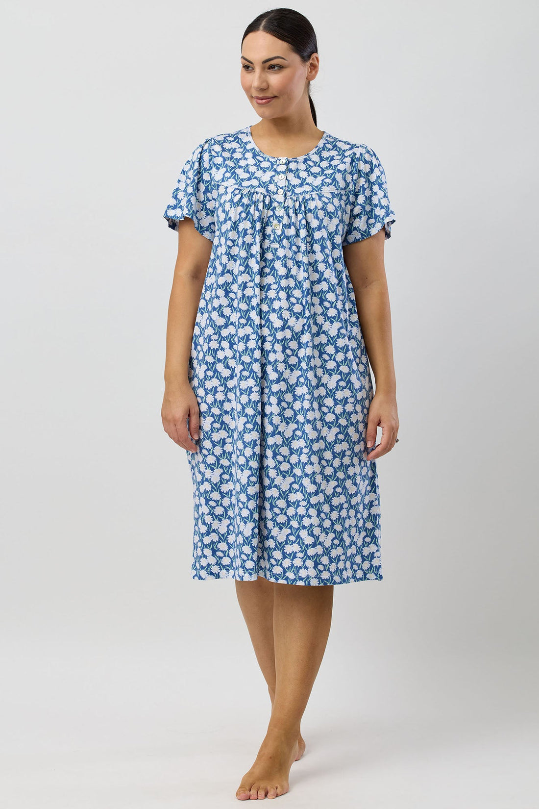 DAISIES NIGHTIE DENIM - SK318D5 – The Sleep Club